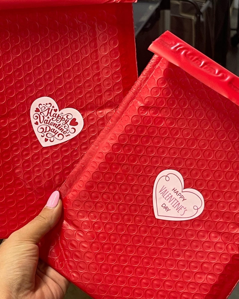 Heart Labels 2x2 Happy Velntine's Labels Heart Shape - Etsy