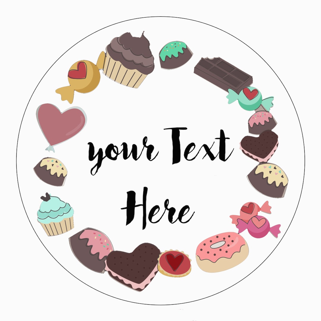 Circle Bakery Stickers,logo Stickers,custom Printed Labels, Customized ...