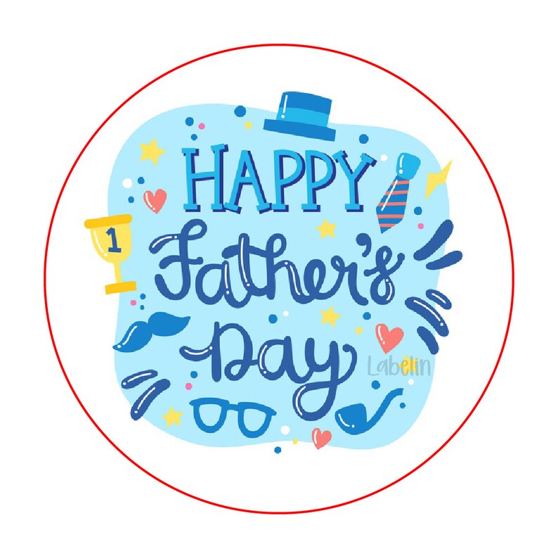 Happy Fathers Day Stickers Father Day Labels Father Day - Etsy