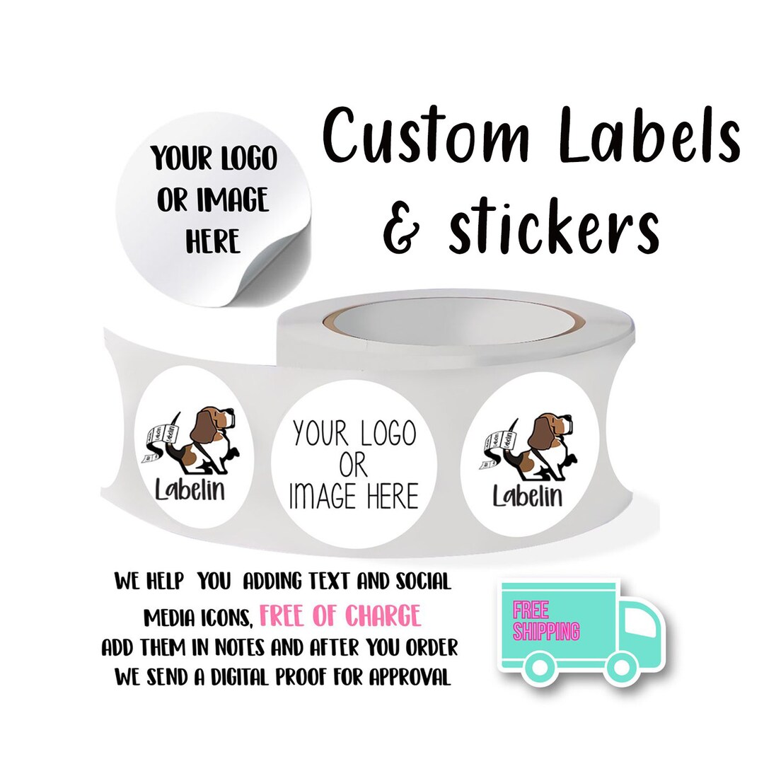 Custom Circle Labels on a Roll -custom Stickers on a Roll - Custom Logo ...
