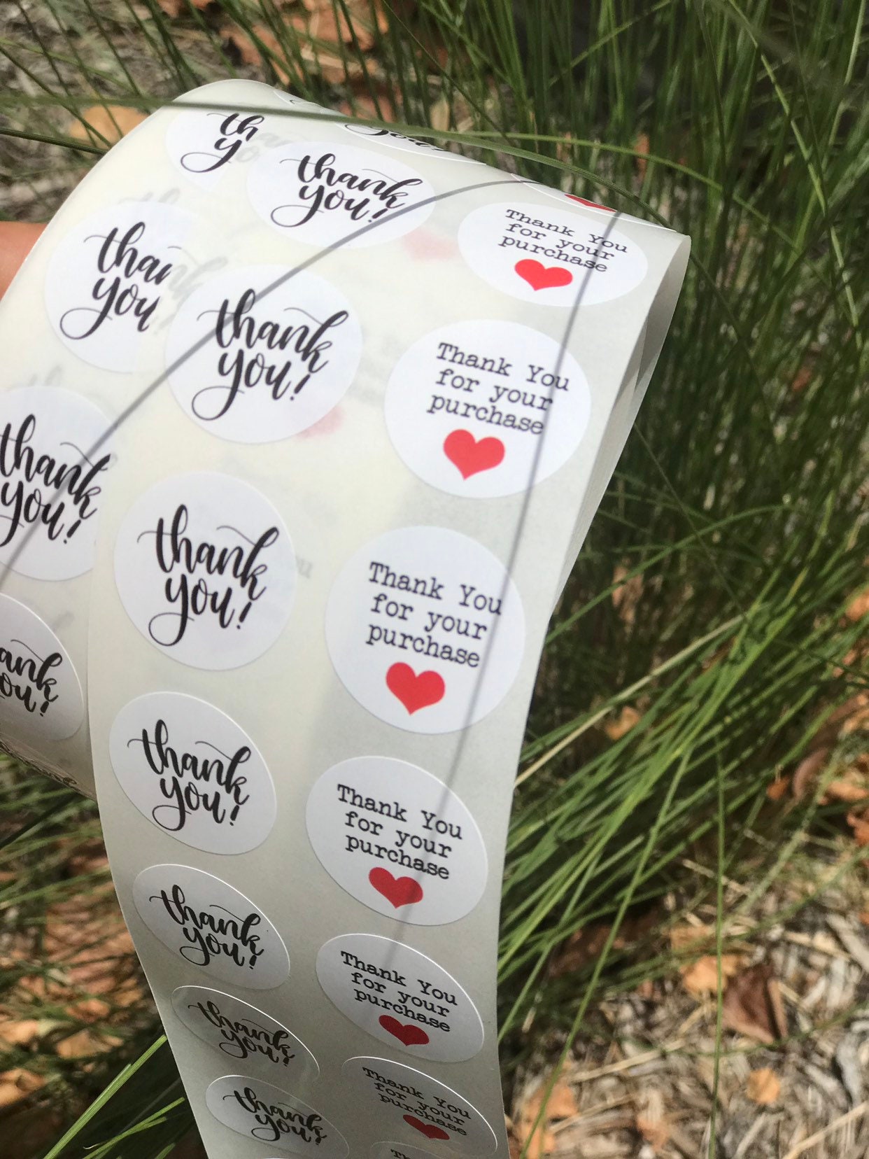 Cute Thank You Stickers, Thank You for Your Purchase, Thank You Labels ...