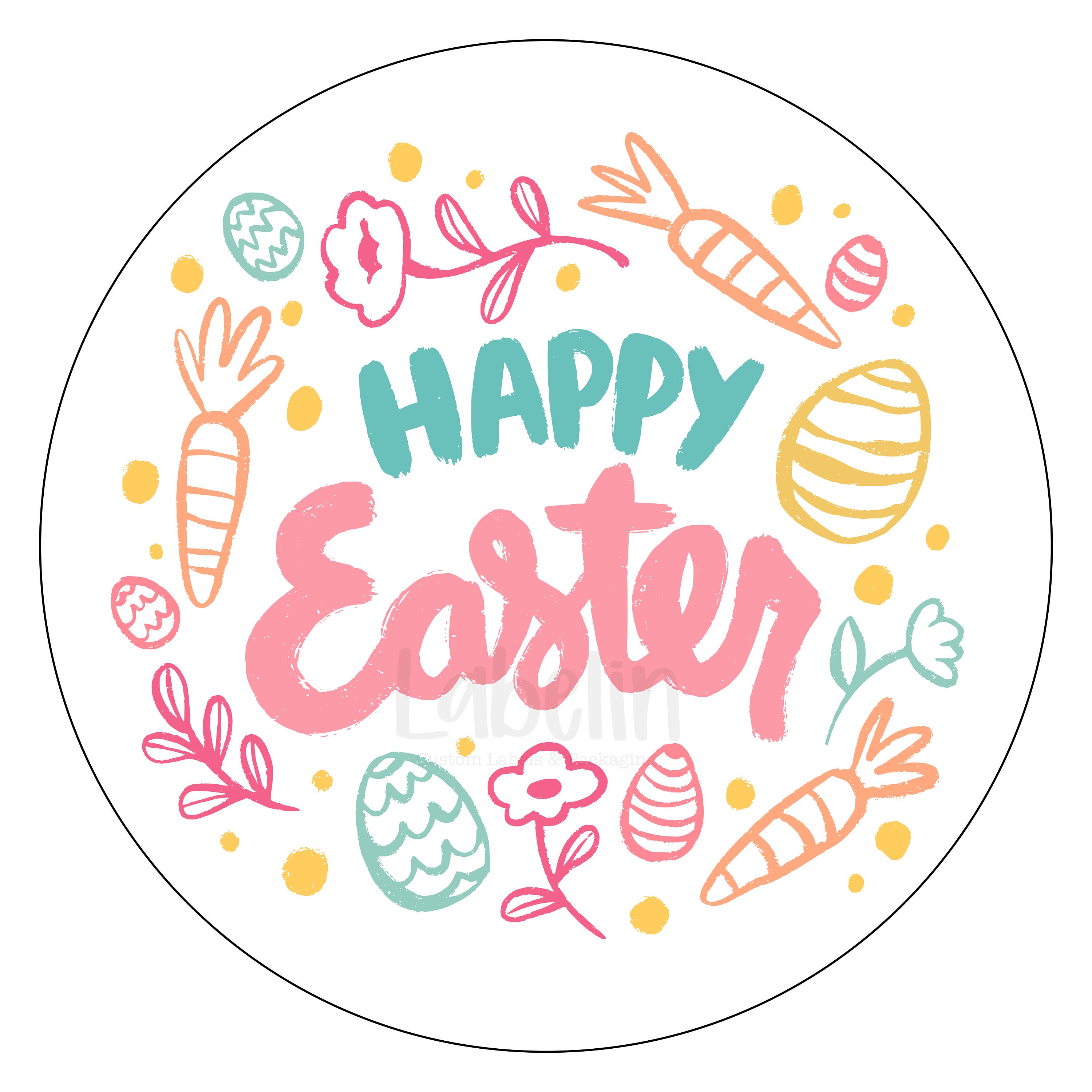 Happy Easter Stickers, Happy Easter Stickers, Cute Easter Stickers ...