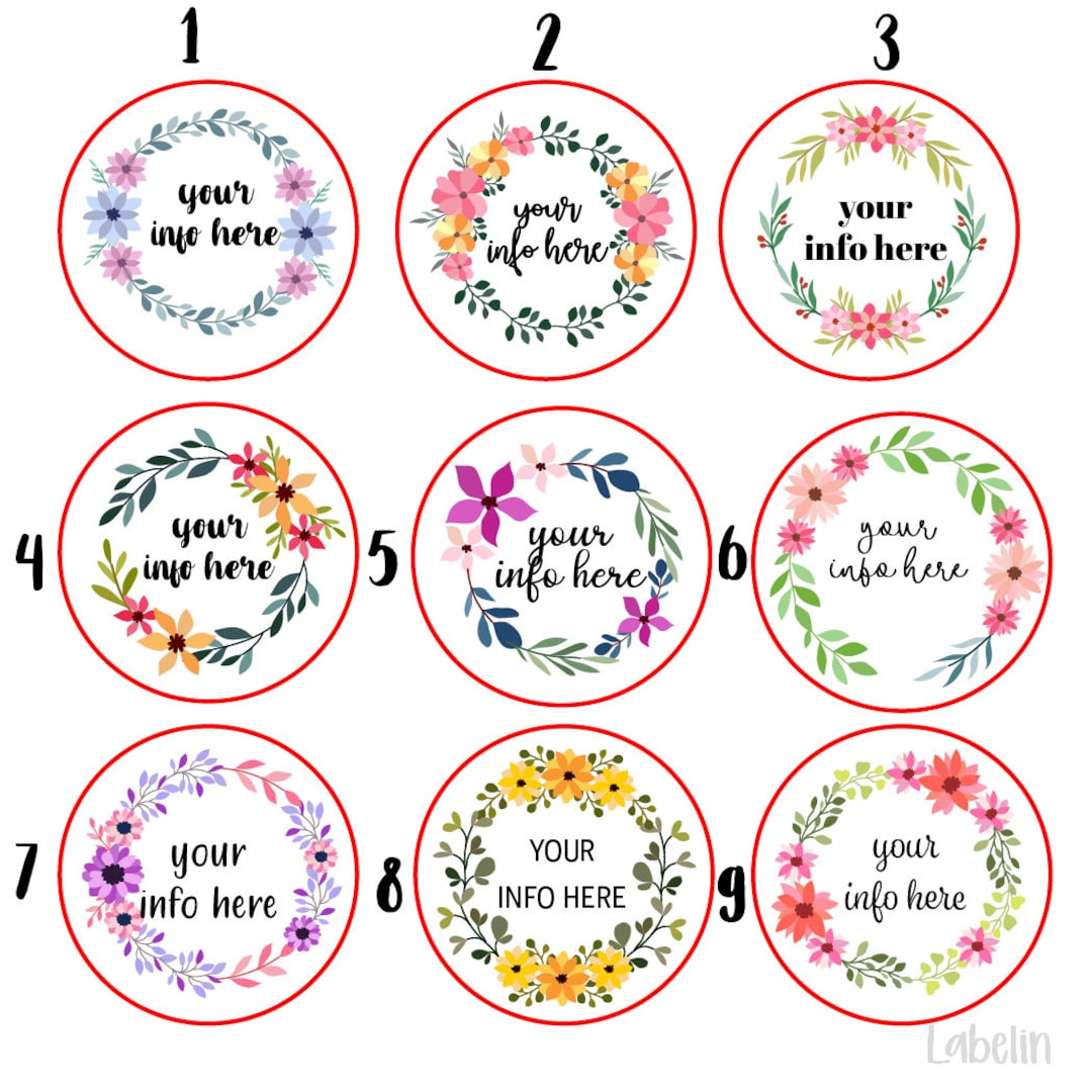Circle Custom Labels, Custom Stickers, Logo Labels, Logo Stickers ...