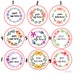 Floral Circle Custom Stickers, Logo Labels, Personalized Stickers - Etsy