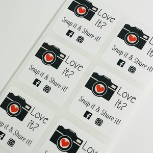Social Media Stickers, Love Stickers, Branding Stickers, Love It Snap ...