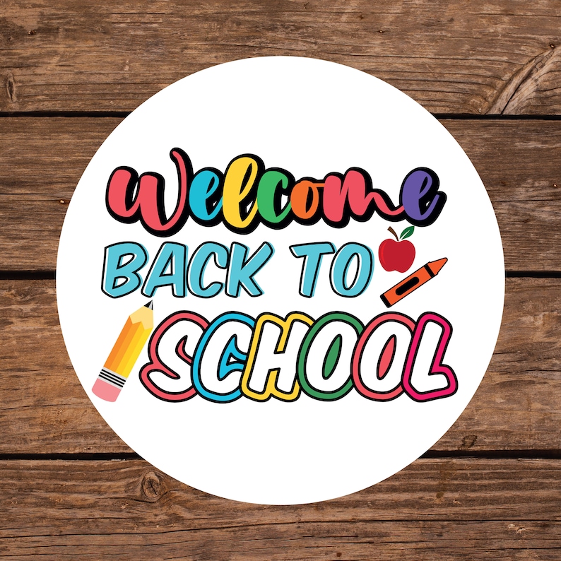 Welcome Back to School Labels,back to School Stickers,school Labels ...