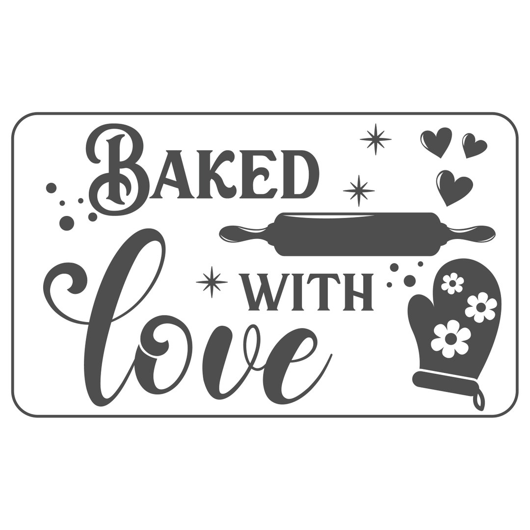 Baked With Love Stickers, Baked With Love Labels, Baking Stickers ...