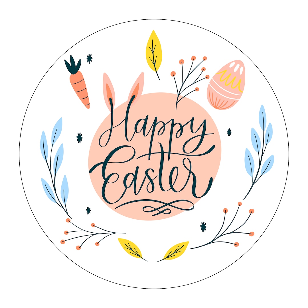 Happy Easter Stickers, Happy Easter Stickers, Cute Easter Stickers ...