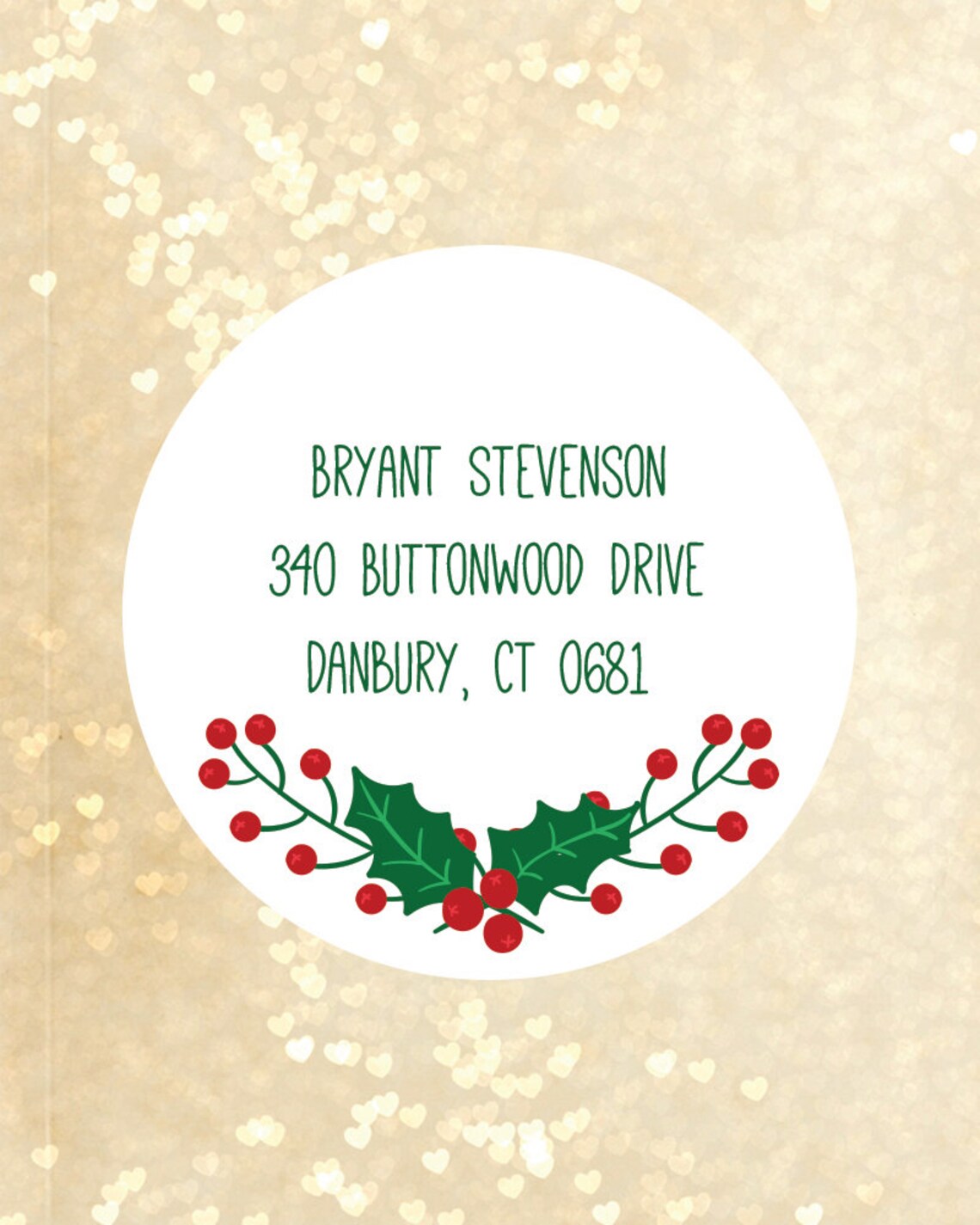 Custom Christmas Return Address Labels, Holiday Stickers - Etsy