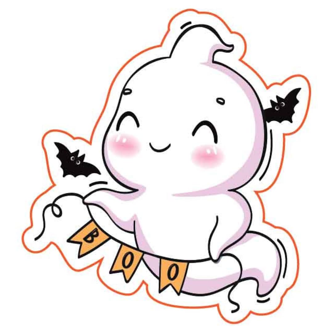 Cute Boo Stickers-halloween Labels, Halloween Stickers NOT CUSTOM - Etsy