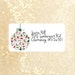 Christmas Return Address Labels,custom Label,custom Christmas Return ...