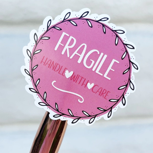 Handle With Care Stickers - Etsy