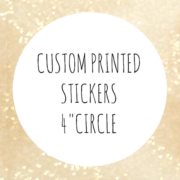 Custom 4 Inch Stickers - Etsy