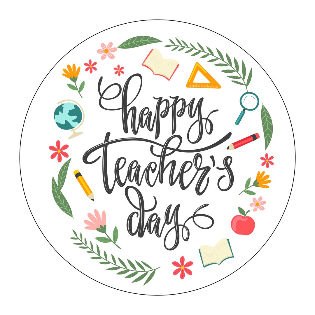 Teacher Appreciation Labels, Teacher, Teacher Labels, BEST TEACHER ...