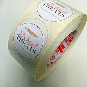 500 Custom Labels, Custom Stickers,logo Stickers,500 Labels-1000 Round ...