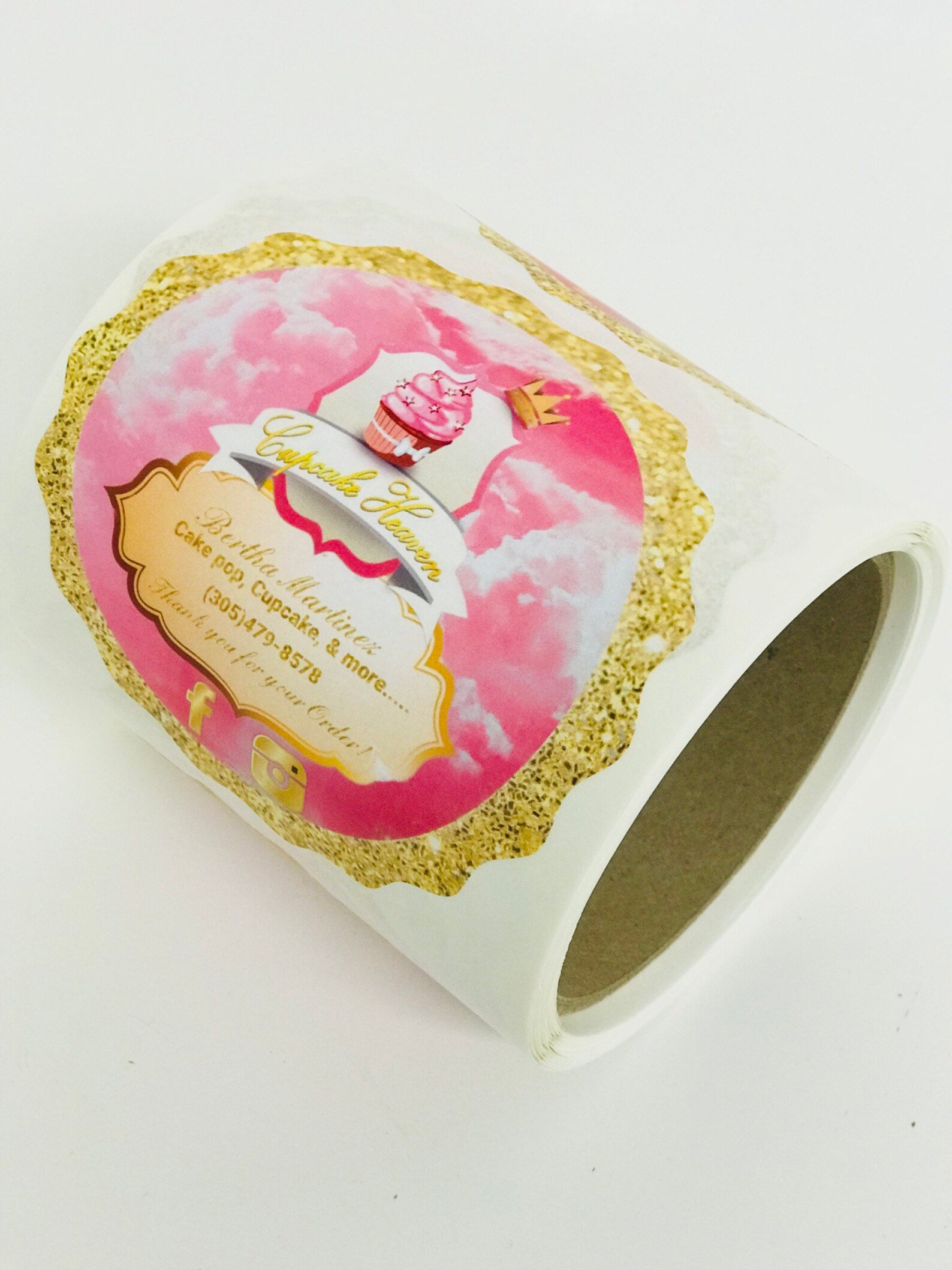 Custom Labels Custom Stickers Scallop Shape - Etsy