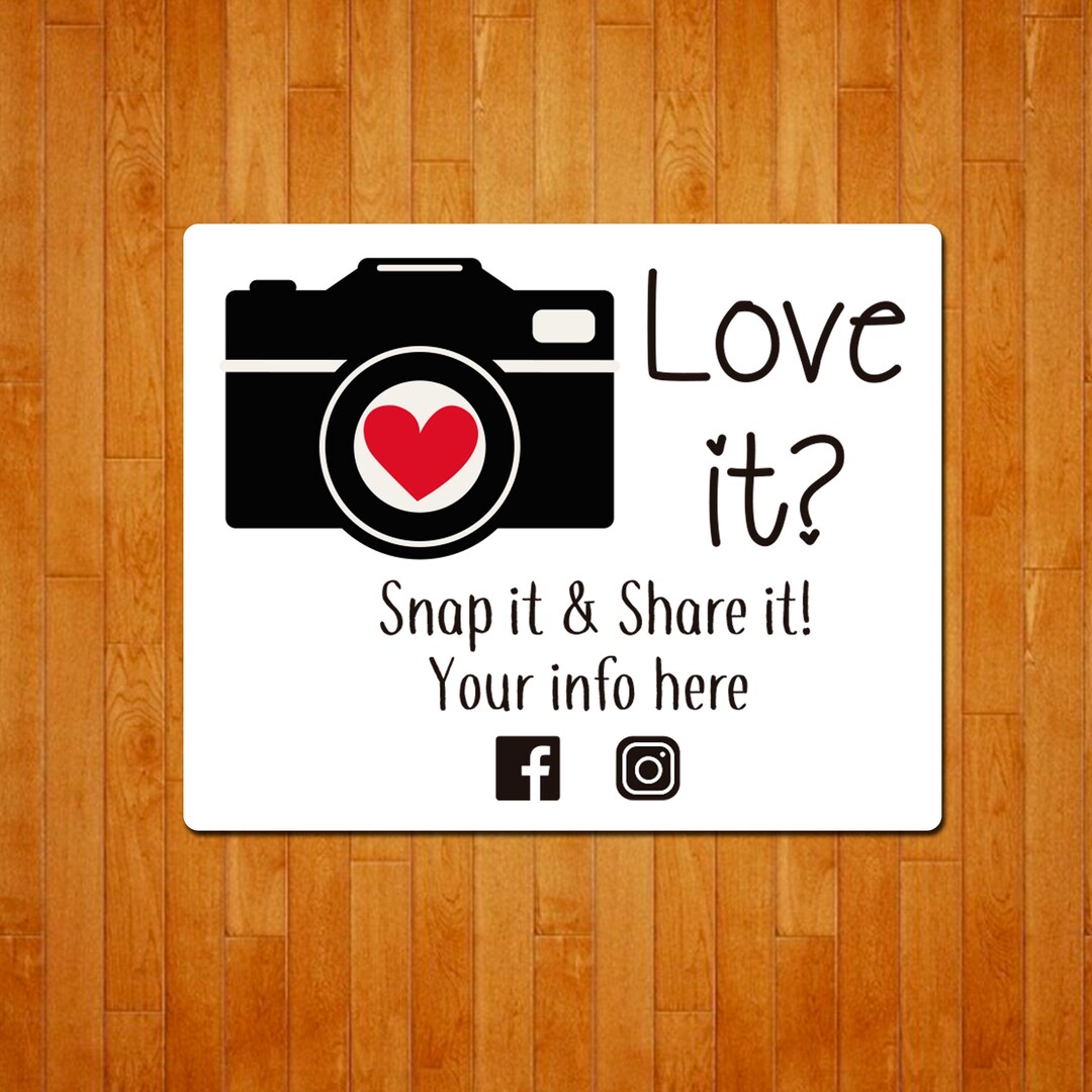 Social Media Labels, Rectangle Labels,love It Labels,love It Snap It ...