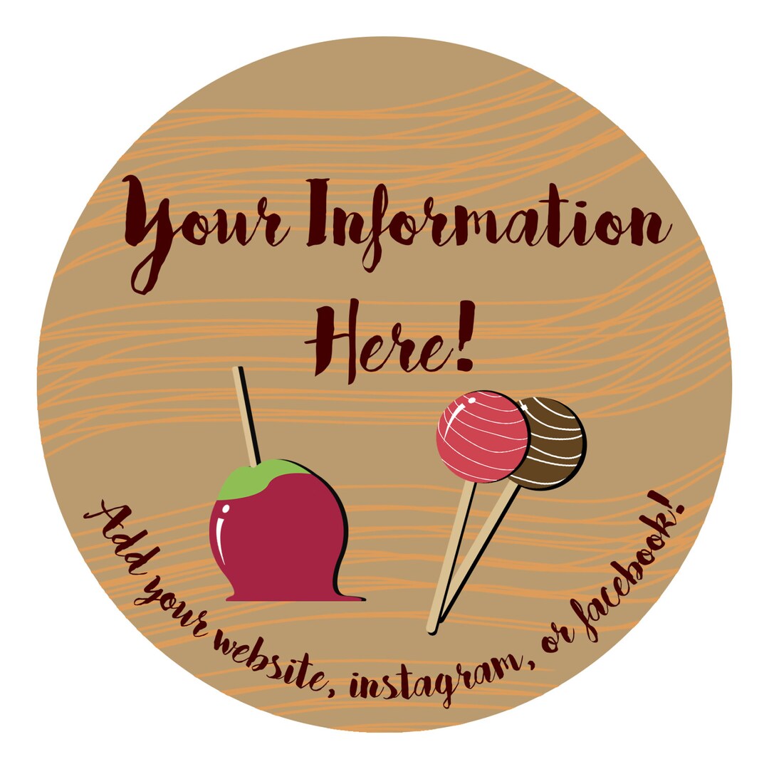 Custom Circle Stickers, Personalized Logo Labels, Bakery Packaging - Etsy