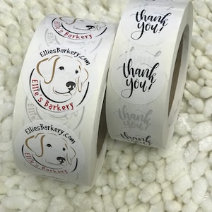 500 Custom Labels, Custom Stickers,logo Stickers,500 Labels-1000 Round ...