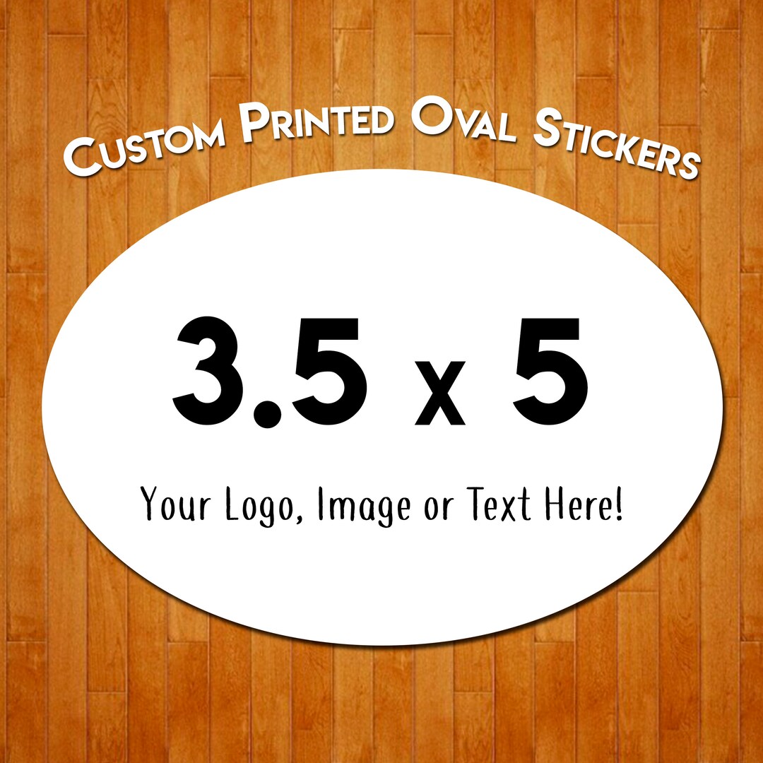 Oval Stickers,oval Labels, Large Oval Stickers,custom Stickers, Custom ...