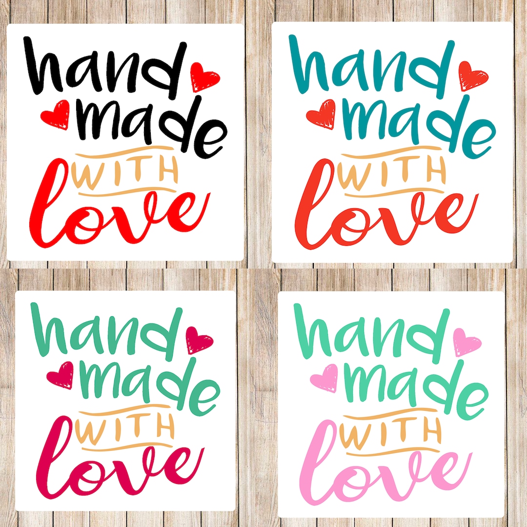 Handmade With Love Stickers, Custom Packaging Labels - Etsy