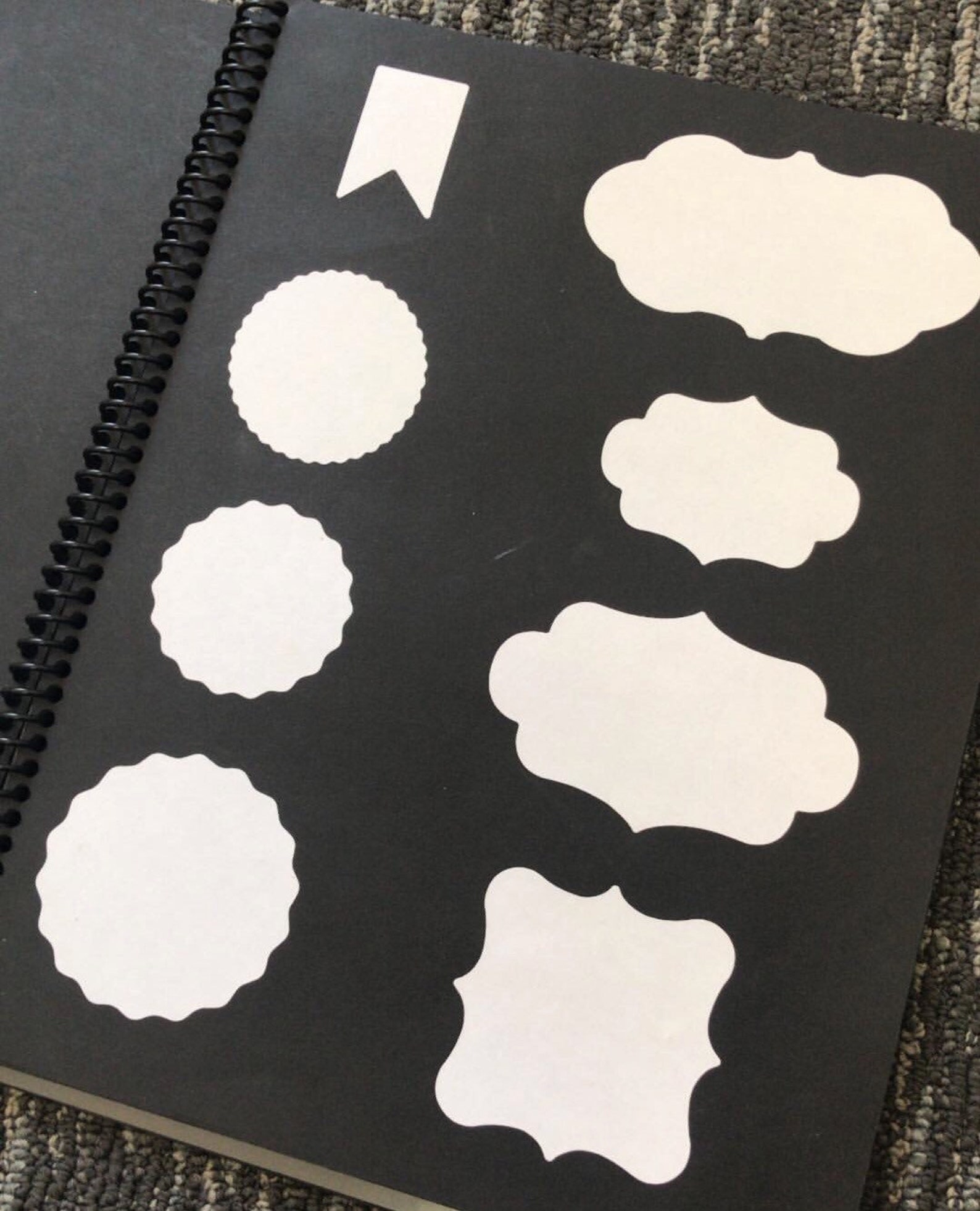 Custom Labels Custom Stickers Scallop Shape - Etsy