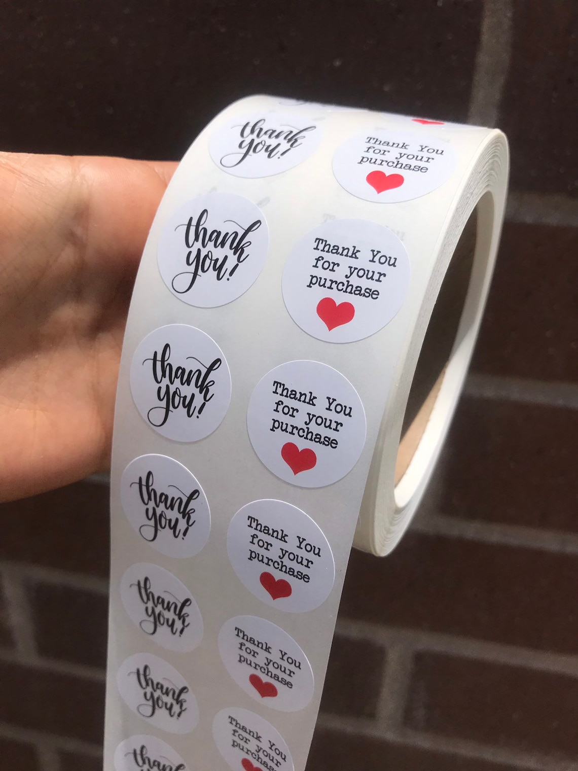 Cute Thank You Stickers, Thank You for Your Purchase, Thank You Labels ...