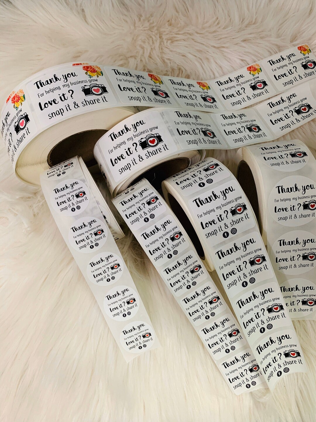 1 Pack Has 24 Labels, Social Media Labels, Snap It and Shared It, Small ...