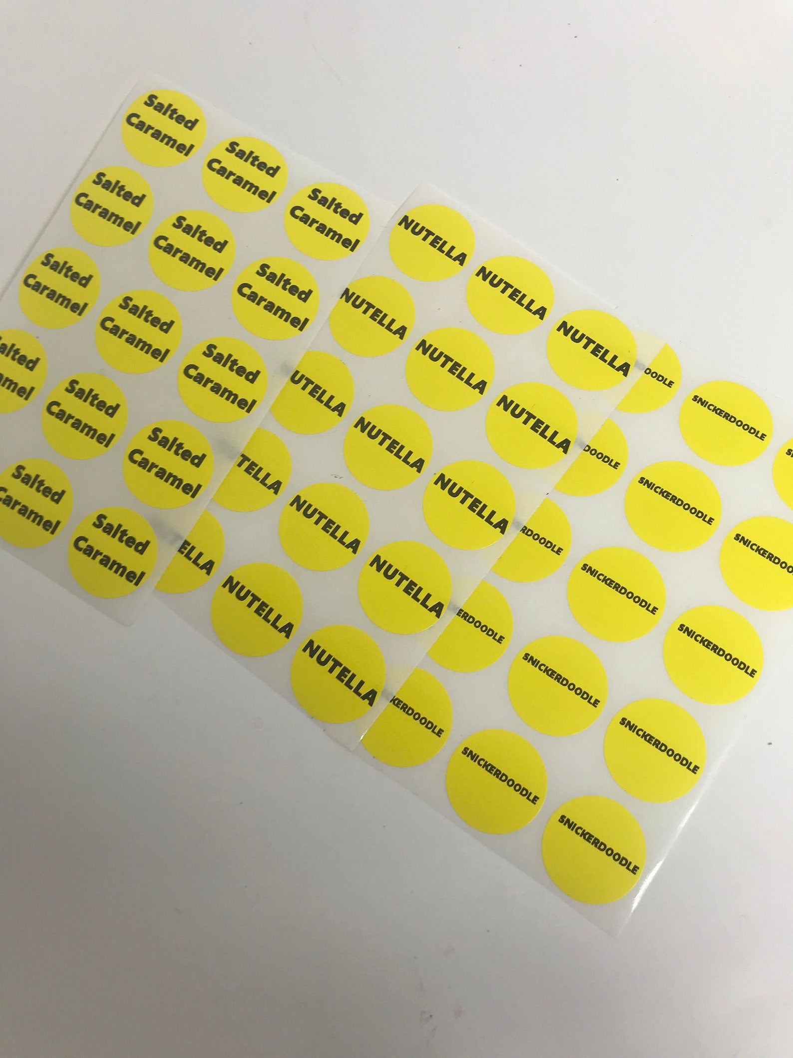 Custom Bakery Flavor Stickers, Scent Labels, Bold Font - Etsy