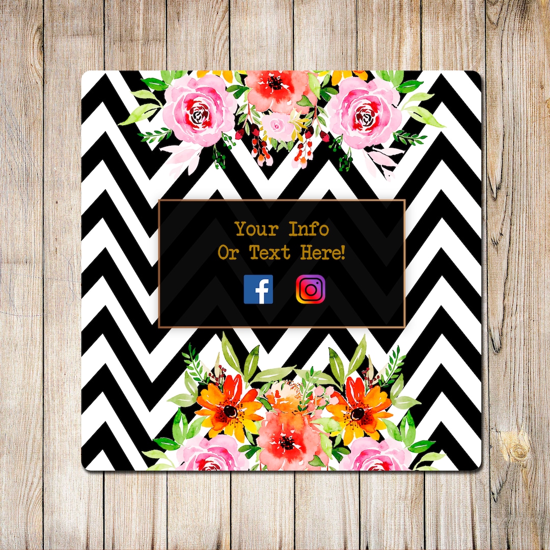 Floral Square Custom Labels | Personalized Logo Stickers | Packaging ...