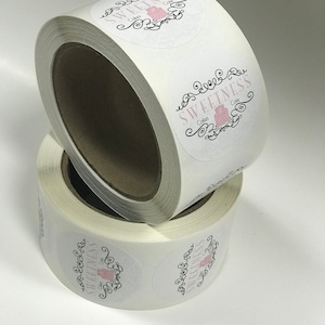 500 Custom Labels, Custom Stickers,logo Stickers,500 Labels-1000 Round ...