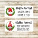 Christmas Return Address Label, Label Sticker, Cute Custom Christmas ...