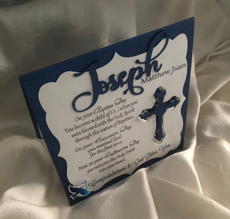 Custom Confirmation Card Sacrament Card Religious Card - Etsy