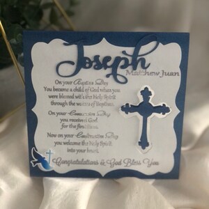Custom Confirmation Card, Sacrament Card, Religious Card, Confirmation Day, Personalized ...