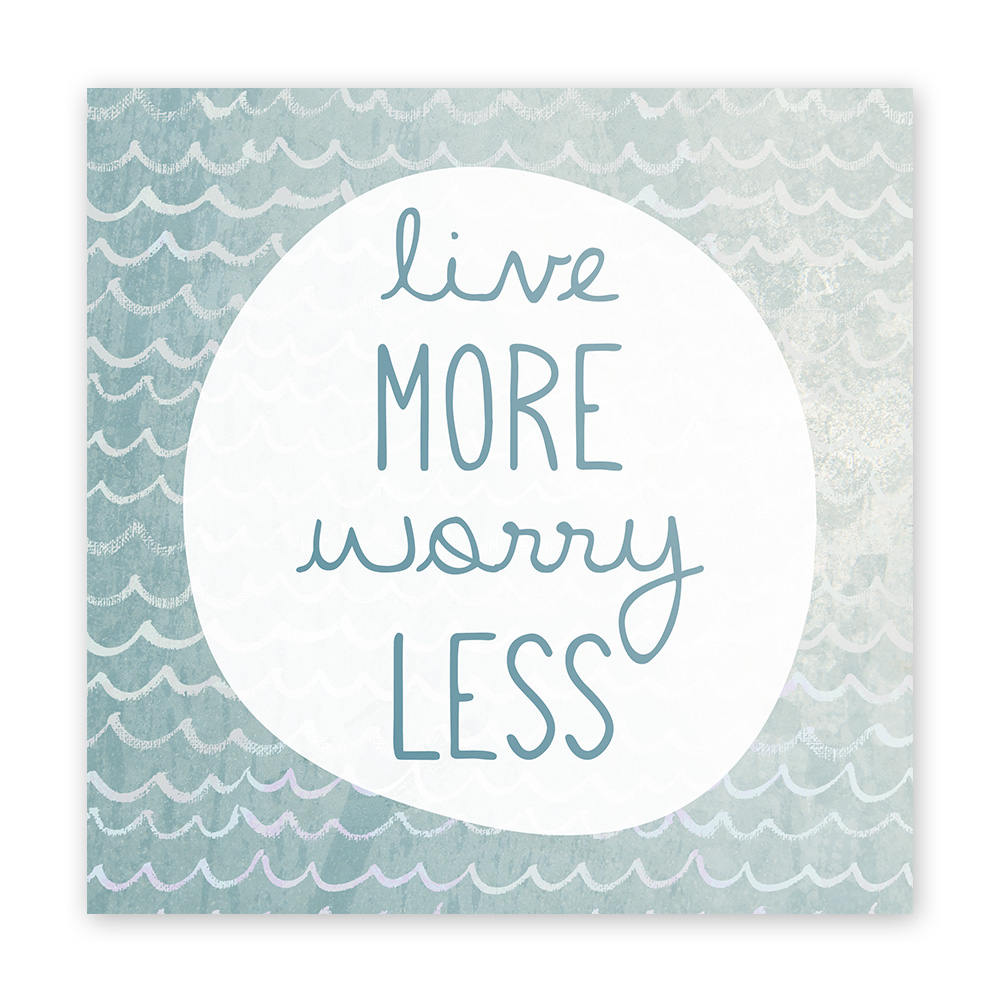Live More Worry Less 8x8 Printable - Etsy