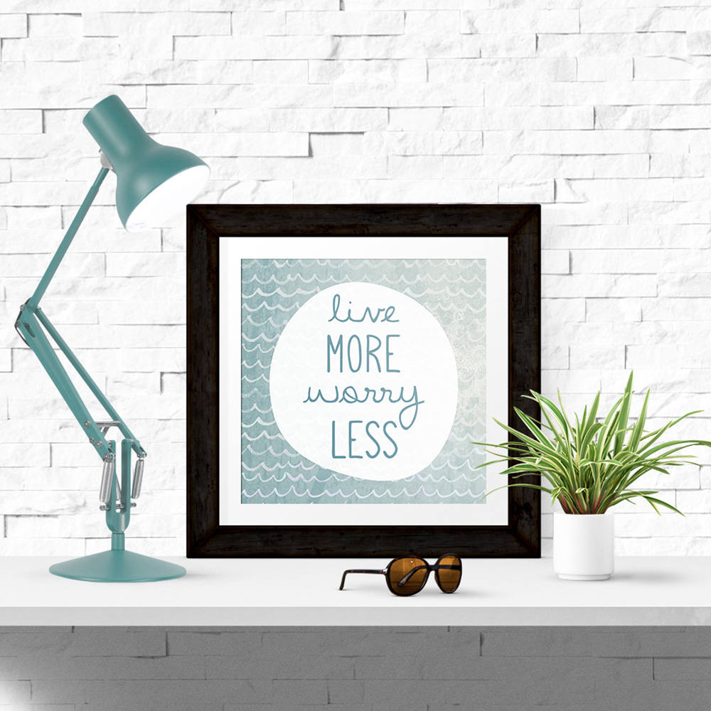 Live More Worry Less 8x8 Printable - Etsy