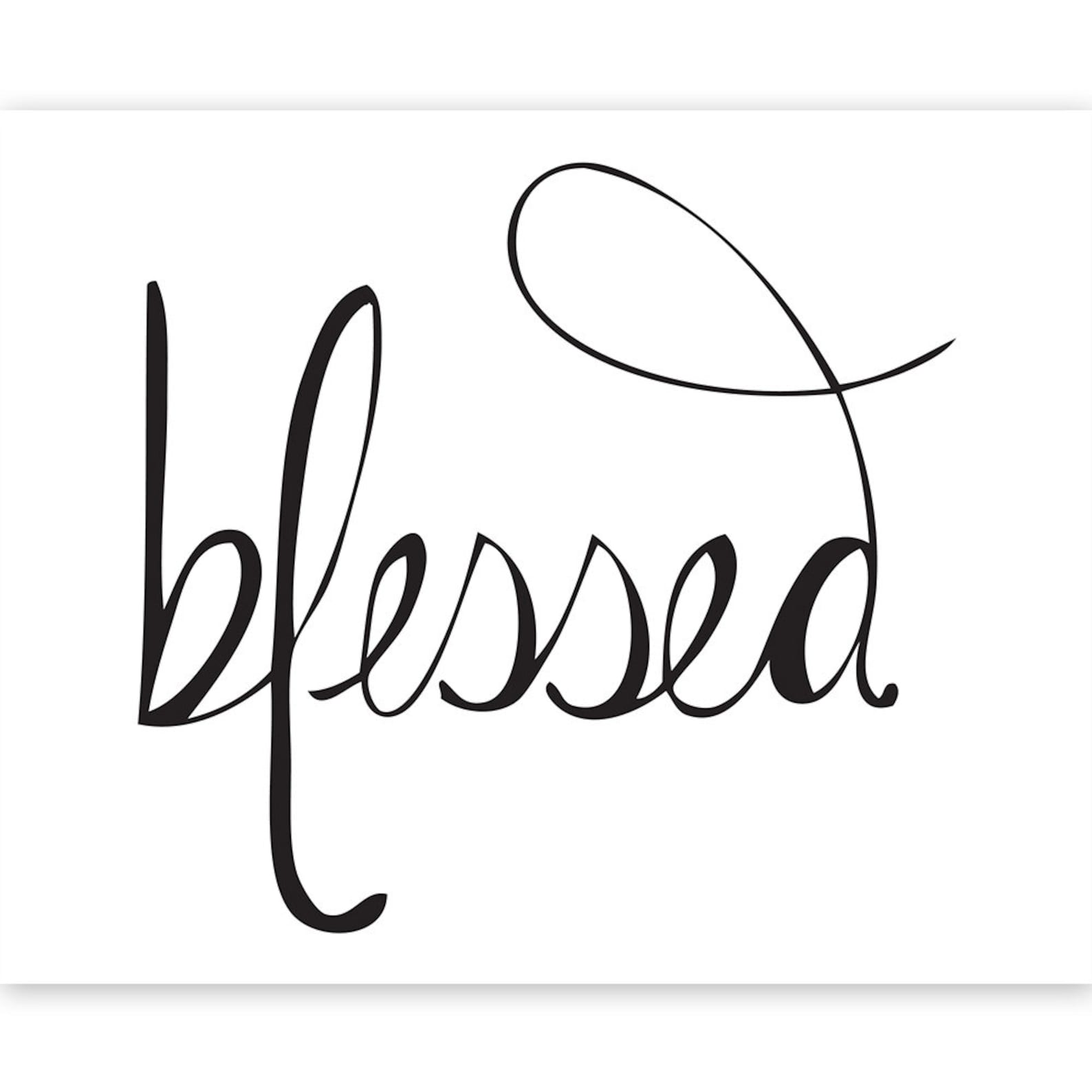 Blessed 10x8 Printable - Etsy