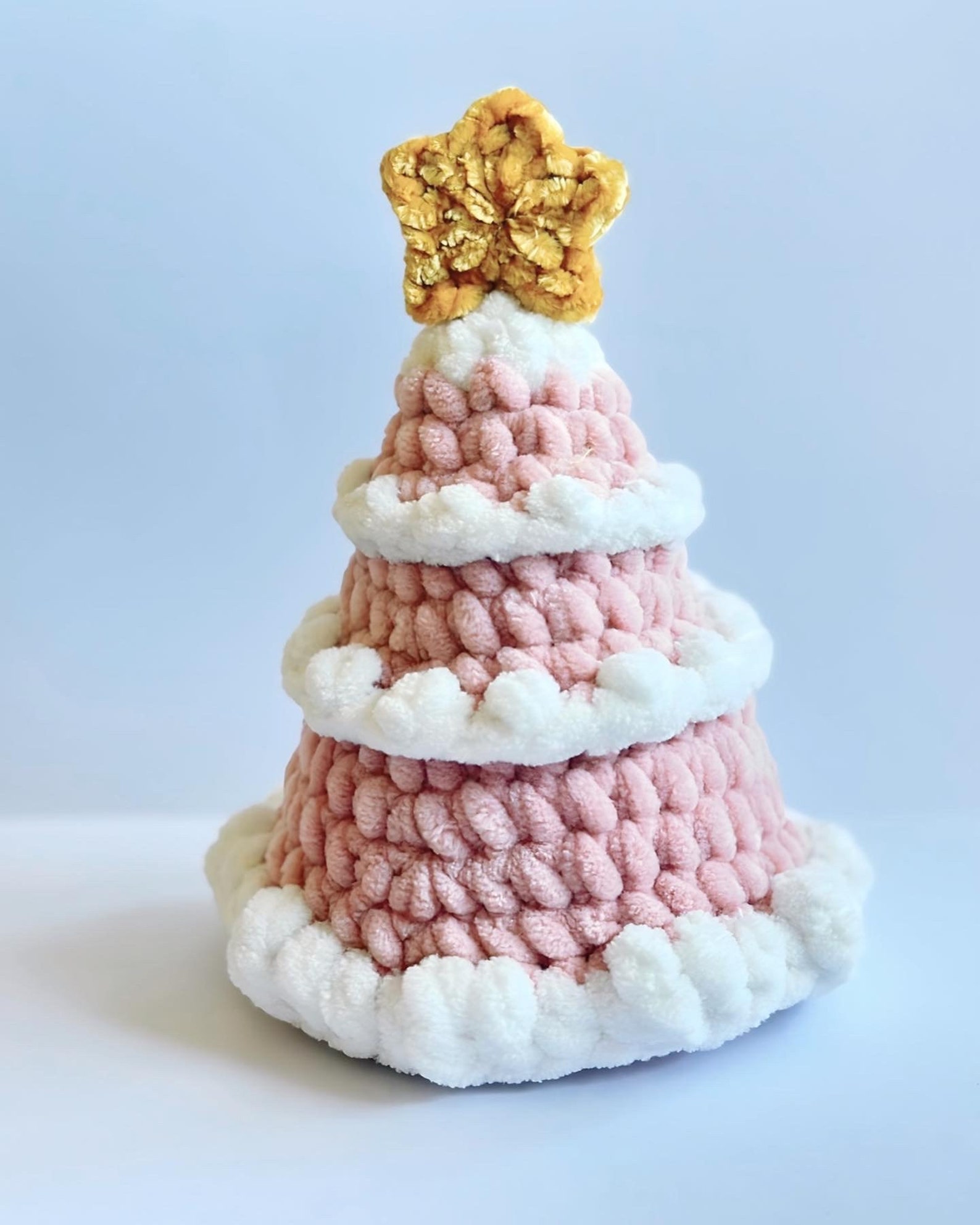 Crochet Pink Christmas Tree Pattern: No Sew (PDF Pattern) - Etsy