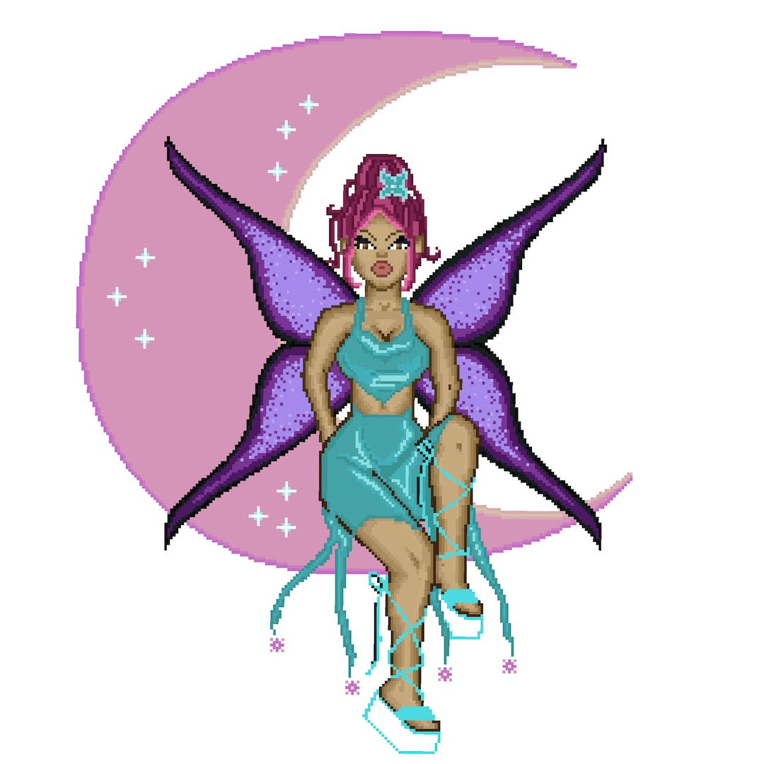 Animated GIF Fairy Moon - Etsy