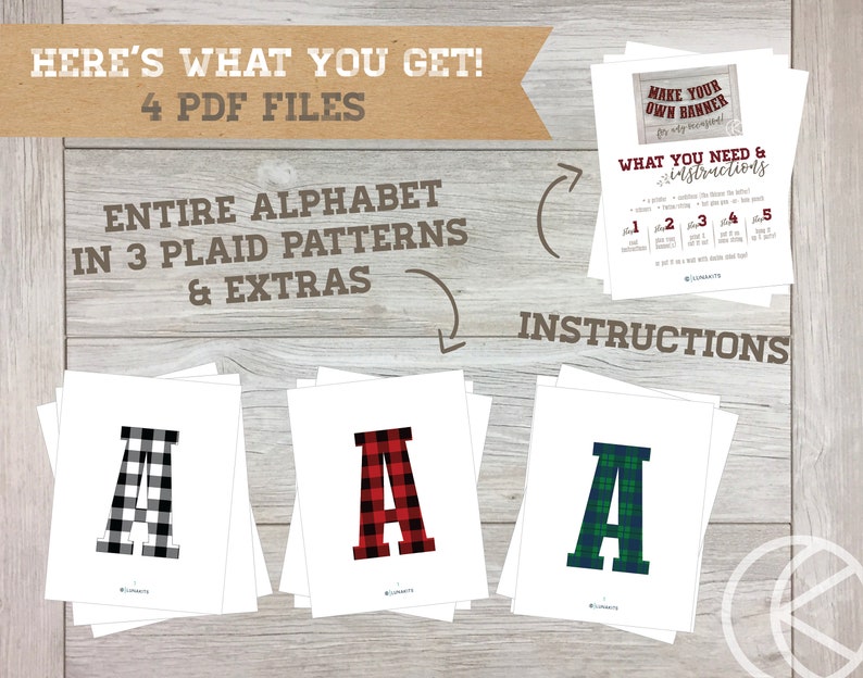 Make Your Own Flannel Banner Custom Printable Banner - Etsy