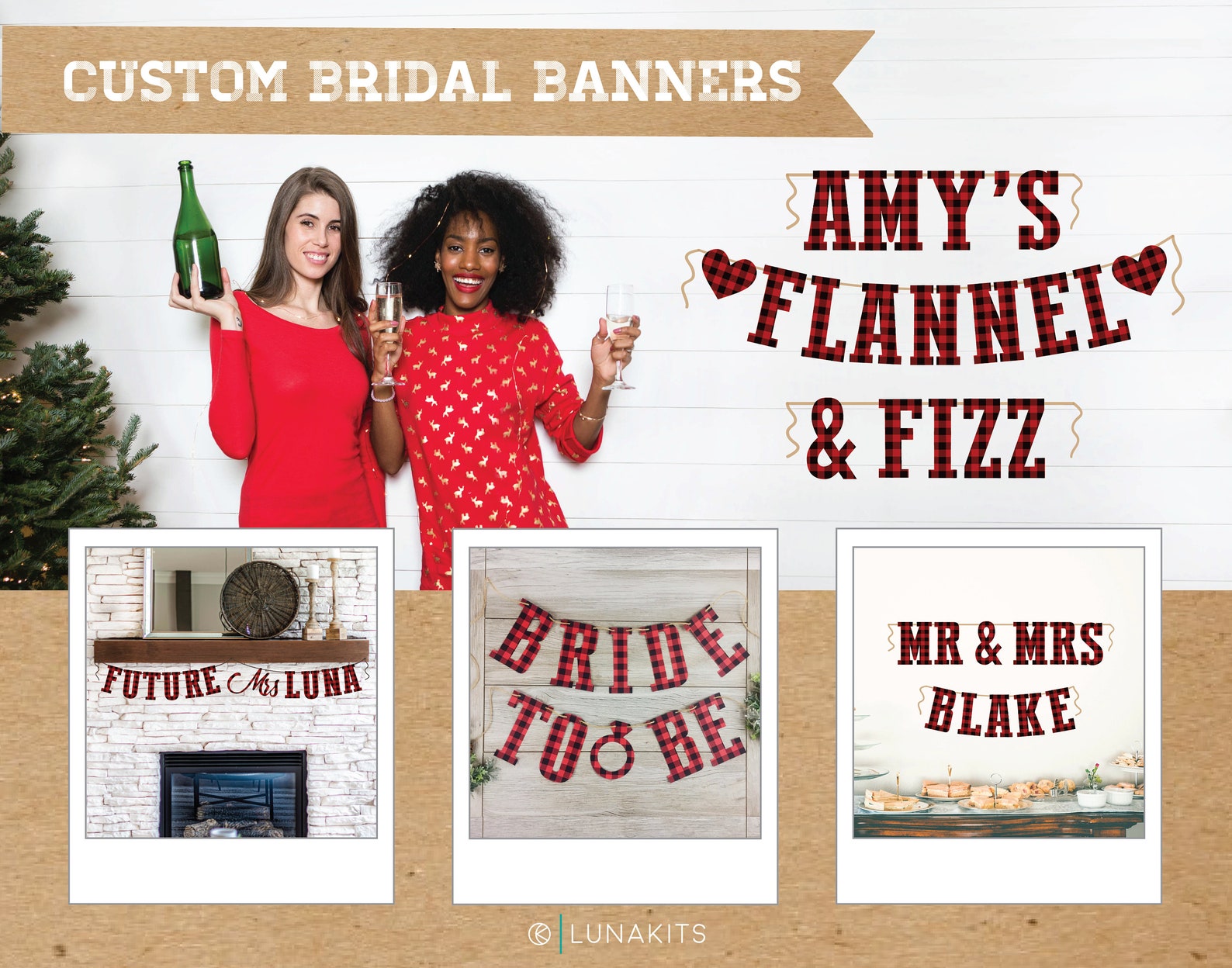 Make Your Own Flannel Banner | Custom Printable Banner | Download and ...