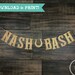 Printable Burlap Nash Bash Banner Printable Banner Download and Print ...