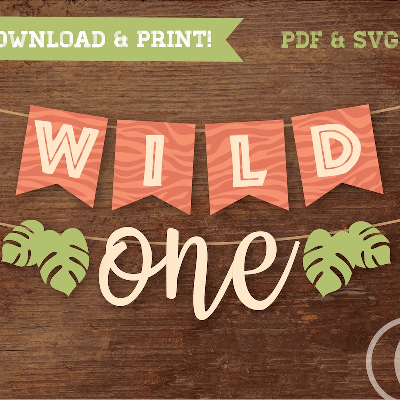 Wild One Printables - Etsy