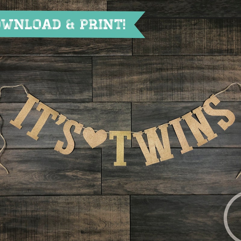 Twins Banner - Etsy