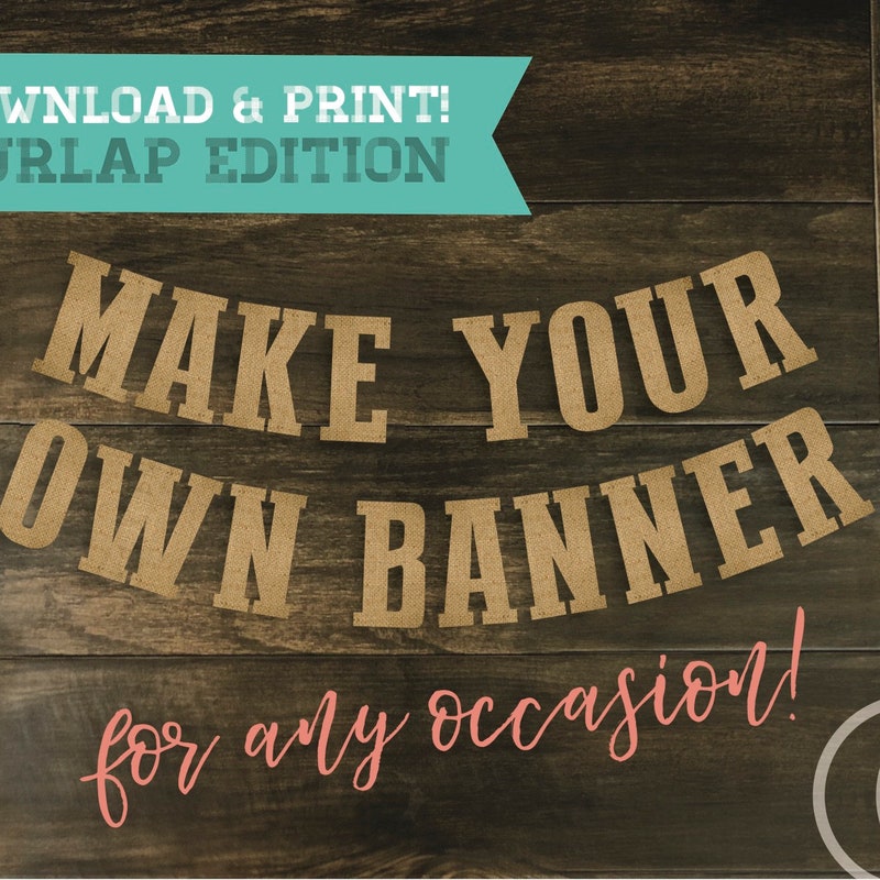 Burlap Banners - Etsy