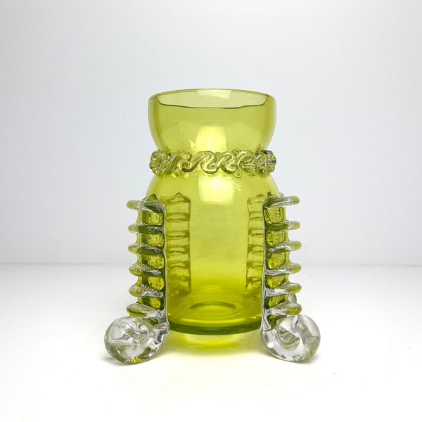 Antique Green Glass Vases Etsy