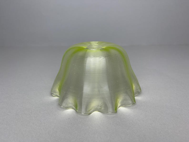 Stevens and Williams Threaded Finger Bowl in Vaseline Glass C1895 - Etsy