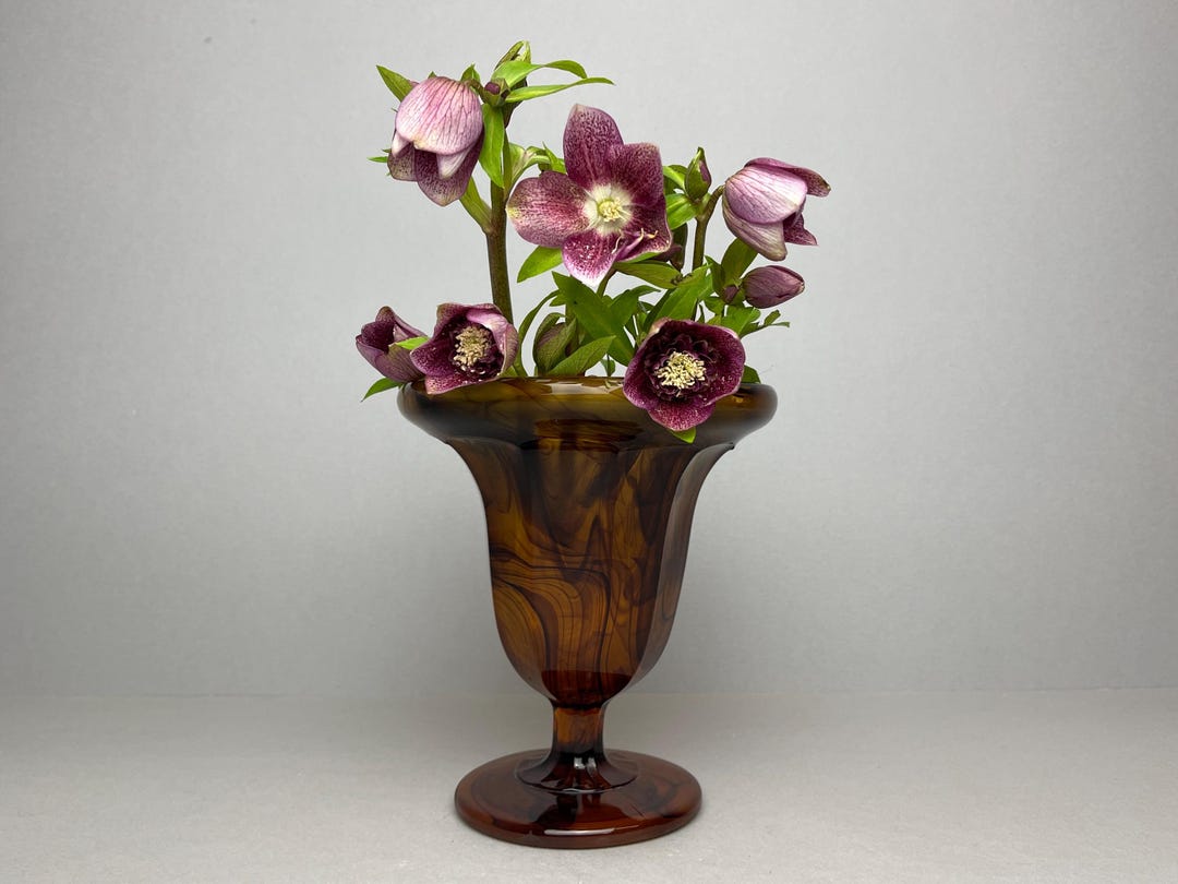 Stylish 1930's Davidson Cloud Glass Vase - Etsy