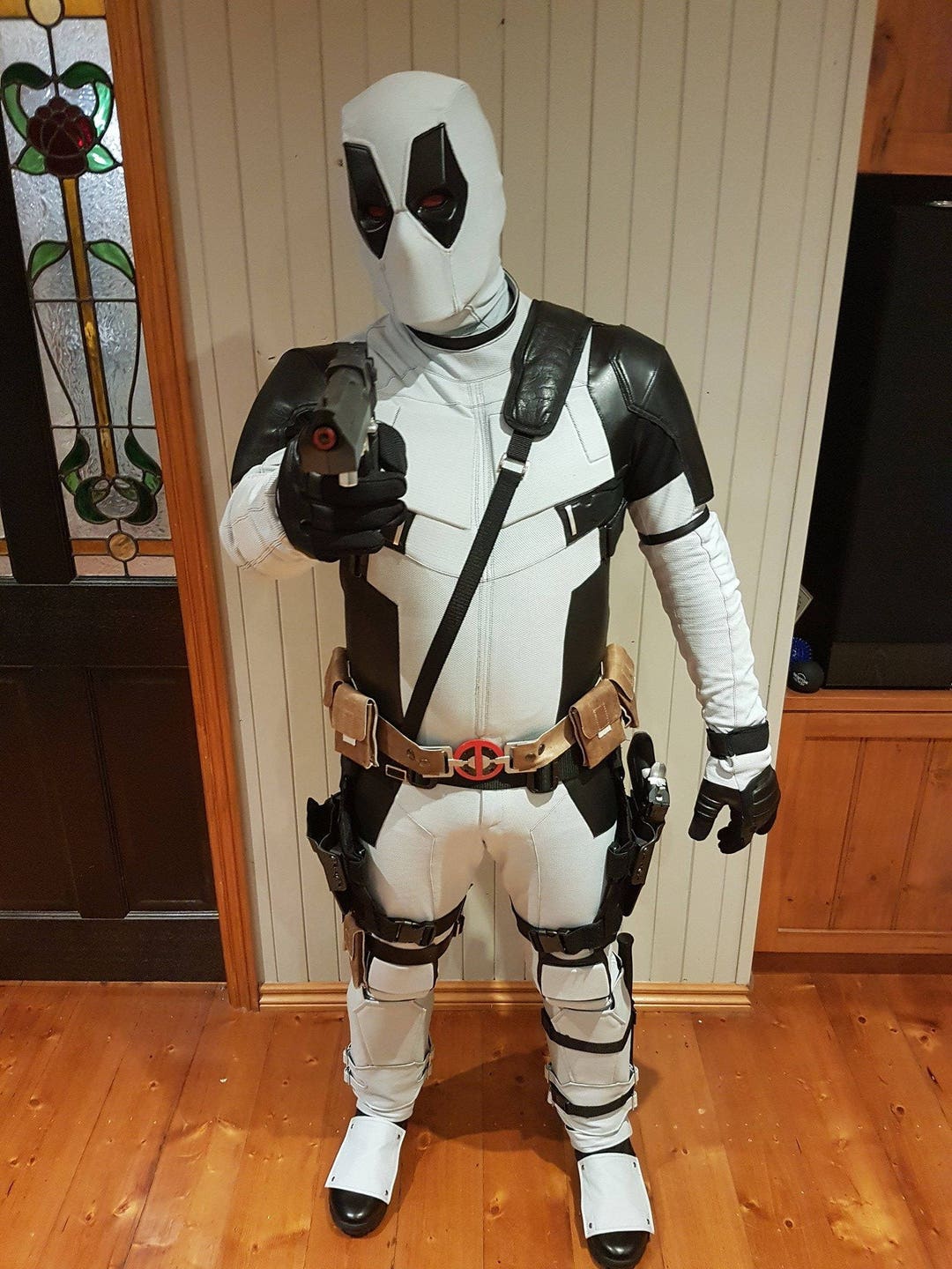 X-force Deadpool Costume / Cosplay Suit replica: Made From Custom Dyed ...