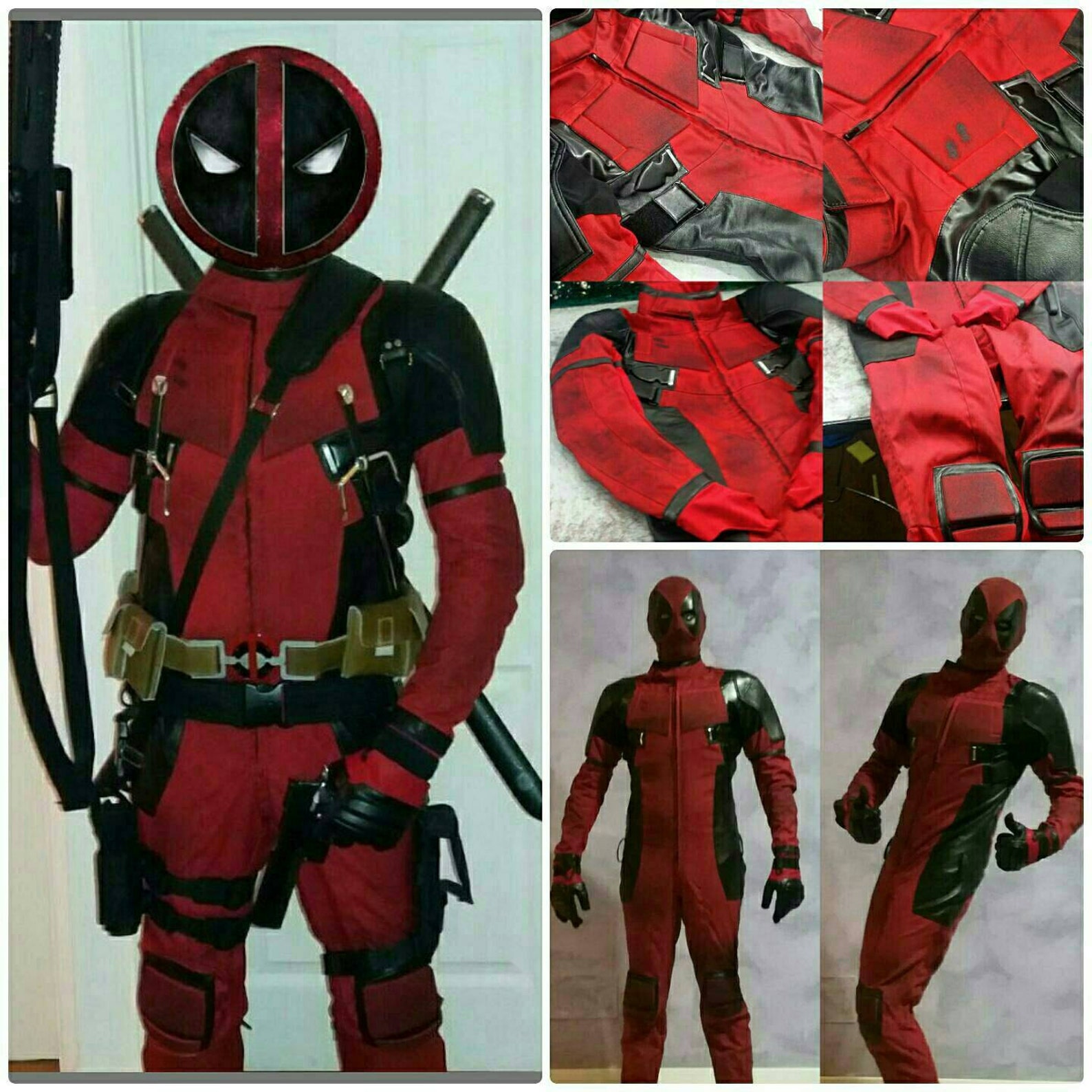 Weathered Deadpool Costume / Cosplay / Suit Movie Replica in - Etsy